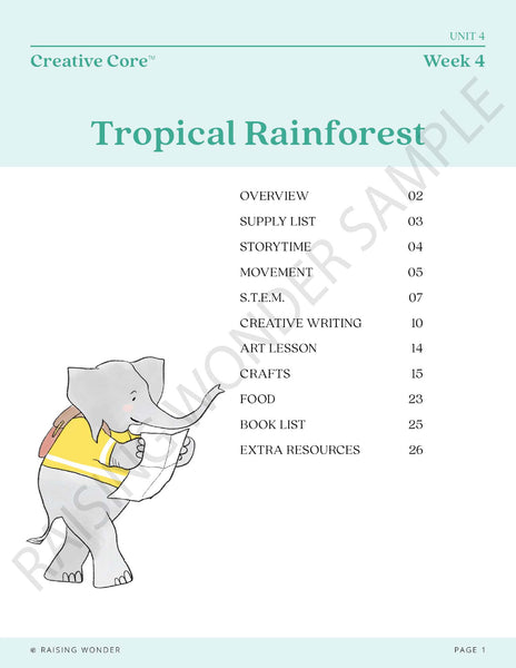 TROPICAL RAINFOREST UNIT – Sarah Jane Studios