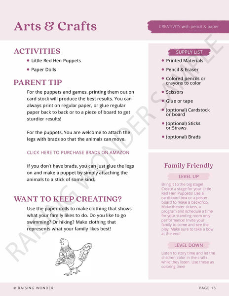 FAMILIES UNIT – Sarah Jane Studios