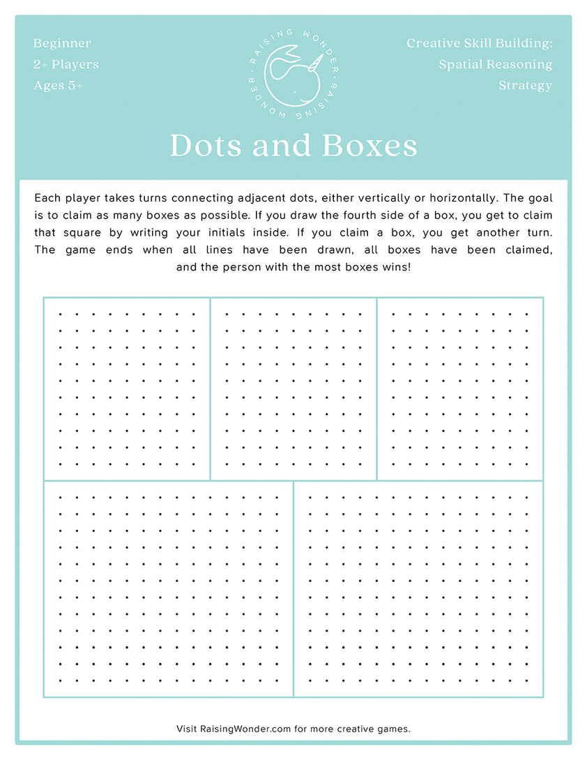 Brain Boosting Pencil & Paper Games E-book – Sarah Jane Studios