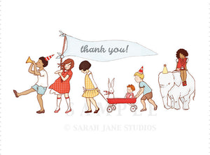 On Parade - PDF Printable Birthday Invitations – Sarah Jane Studios