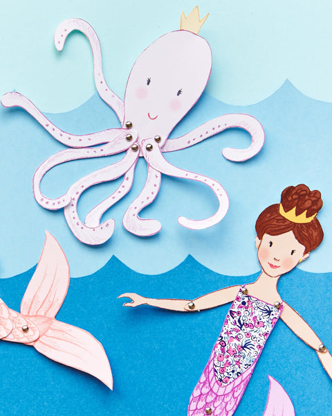 Mermaid Paper Puppets – Sarah Jane Studios